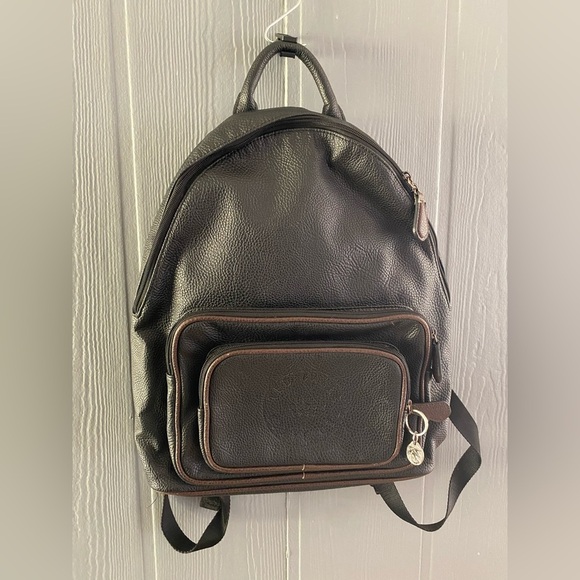 Ted Baker | Bags | Ted Baker Vegan Leather Logo Embossed Backpack ...